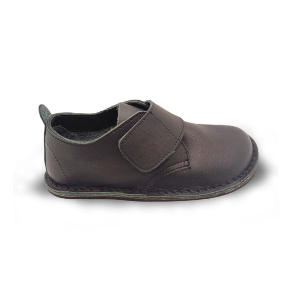 Black School Shoe - Velcro – Common Tread